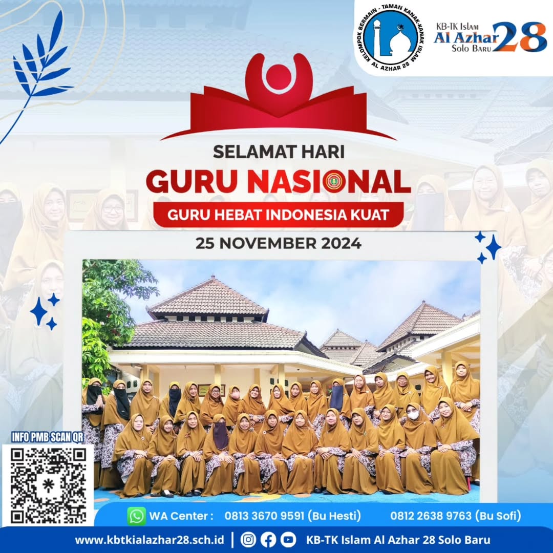 Peringatan Hari Guru Nasional di KB-TK Islam Al Azhar 28 Solo Baru ...